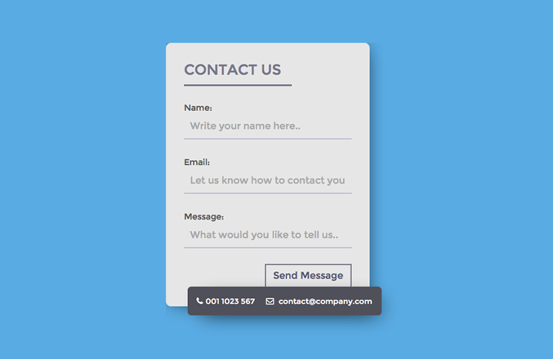 50 CSS Form Examples From CodePen 2018 Freebie Supply