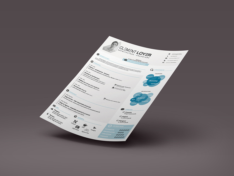 2015 Resume Template by Clement Loyer - Freebie Supply