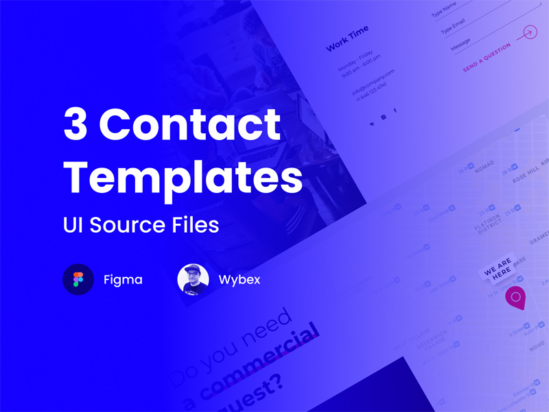 3 Contact Page Templates - Freebie Supply