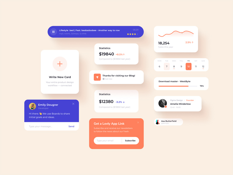 Figma UI Elements Kit - Freebie Supply