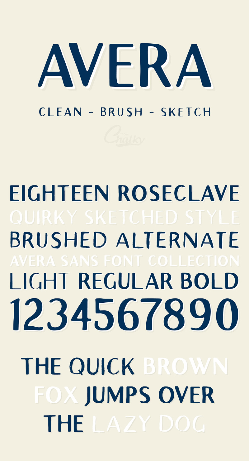 Avera Font Collection - Freebie Supply