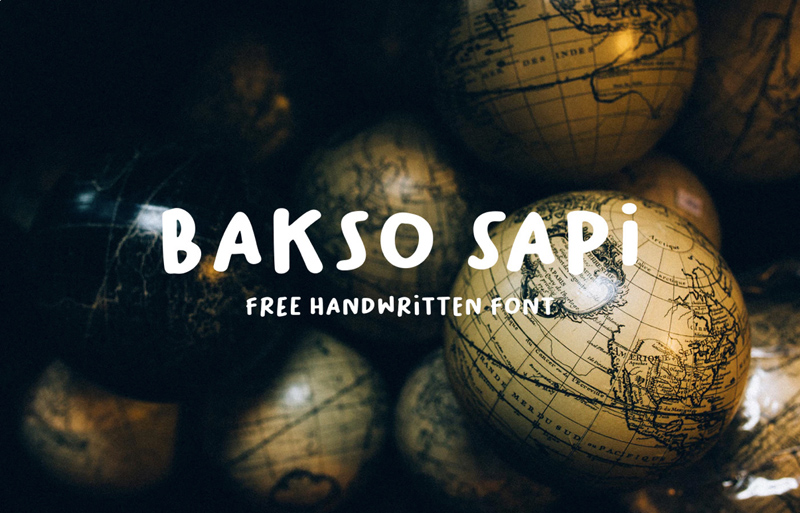 Bakso Sapi Font - Marker Typeface - Freebie Supply