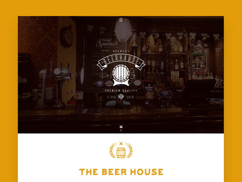 Beer Hause Template - PSD Freebie - Freebie Supply