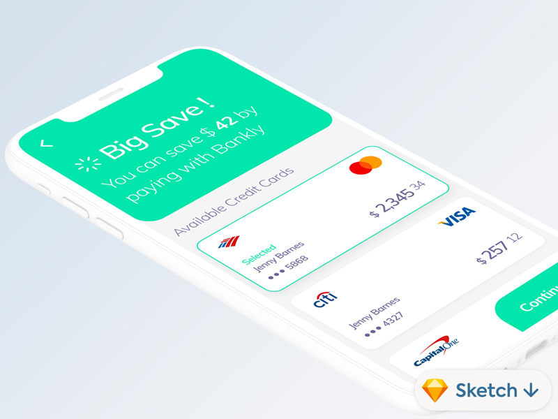 Budget Management App UI Concept - Freebie Supply