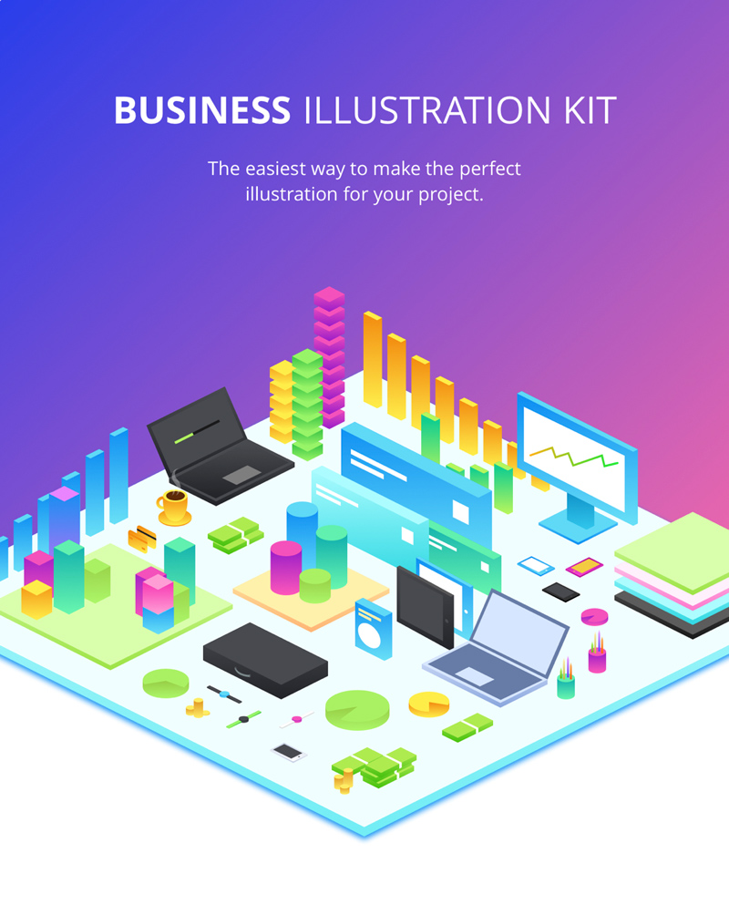 Business Illustration Kit For Figma - Freebie Supply