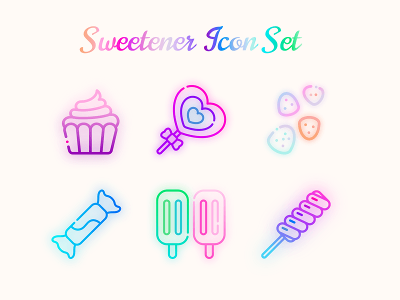 Candy Icons Pack - Freebie Supply
