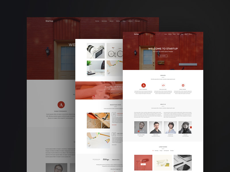 Creative Agency Startup Template - PSD Freebie - Freebie Supply Creative Agency Startup Template - PSD Freebie - Freebie Supply