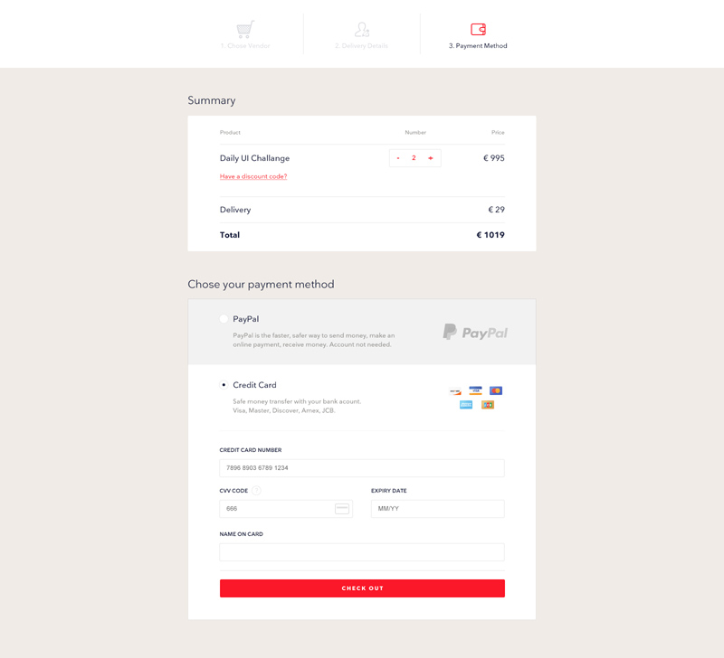 Credit Card Widget : Free PSD - Freebie Supply