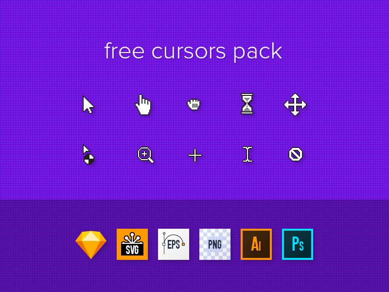 Cursors Pack for Sketch - Freebie Supply