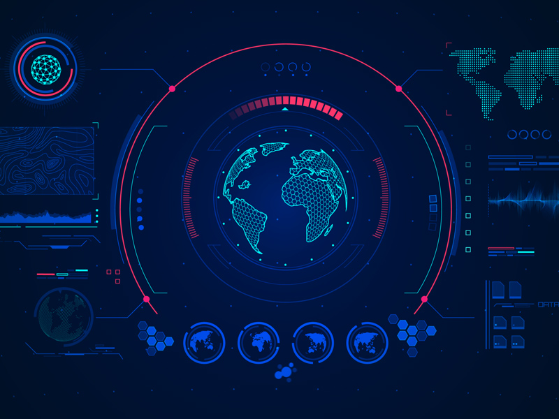 Cybersecurity Dashboard Design Elements - Freebie Supply