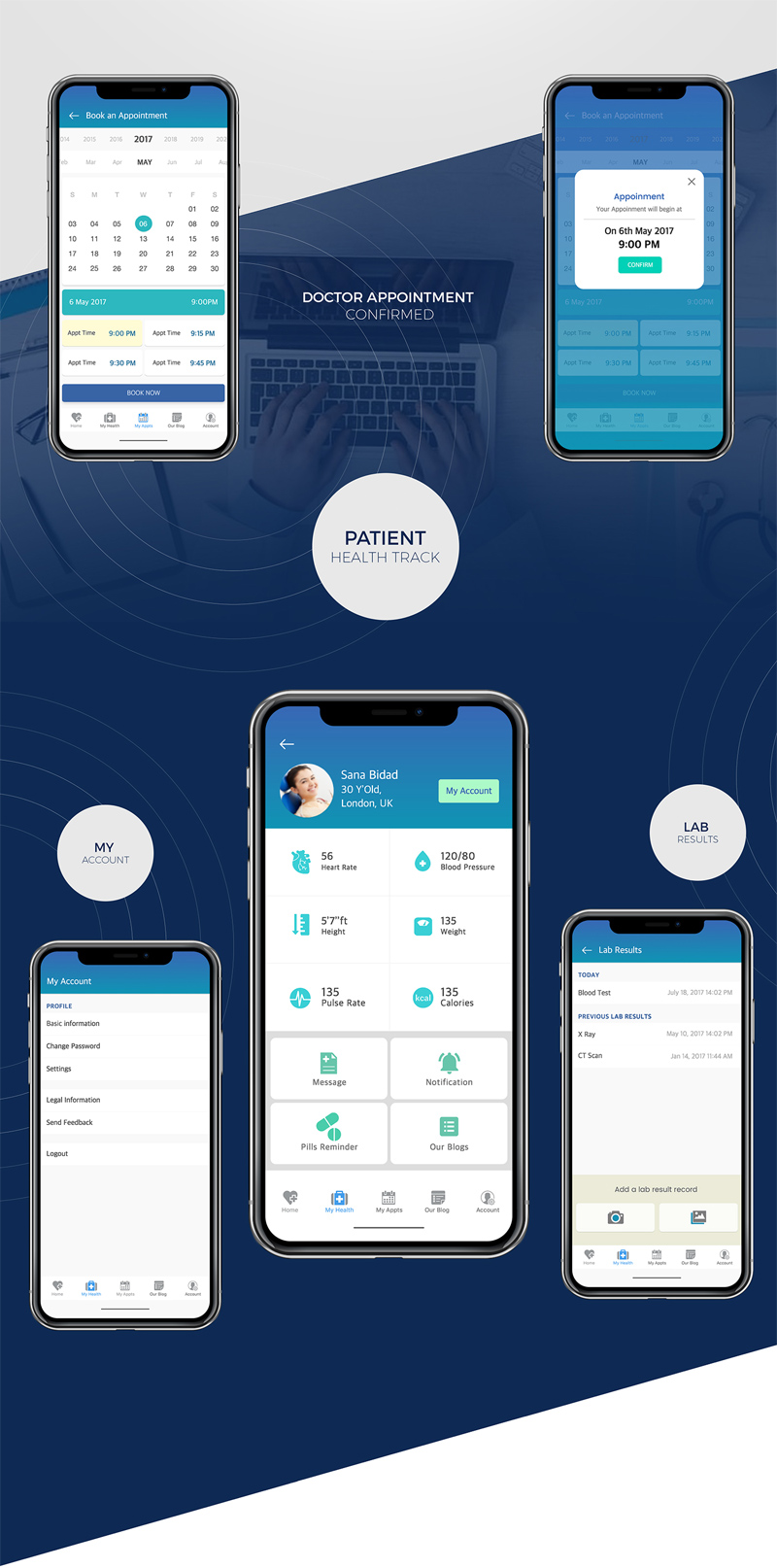 Free Adobe XD Template Docare Freebie Supply