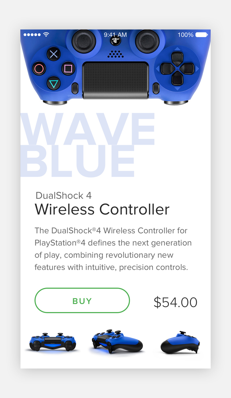 Dualshock4 - Sketch & Principle - Freebie Supply