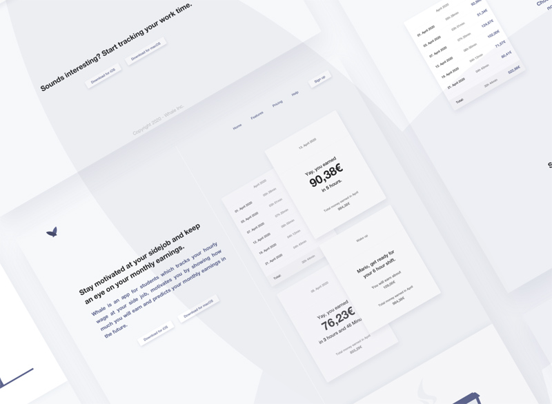 Students Earnings Tracking Website Template - Freebie Supply