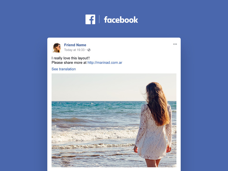 Facebook Post Mockup By Marina Freebie Supply