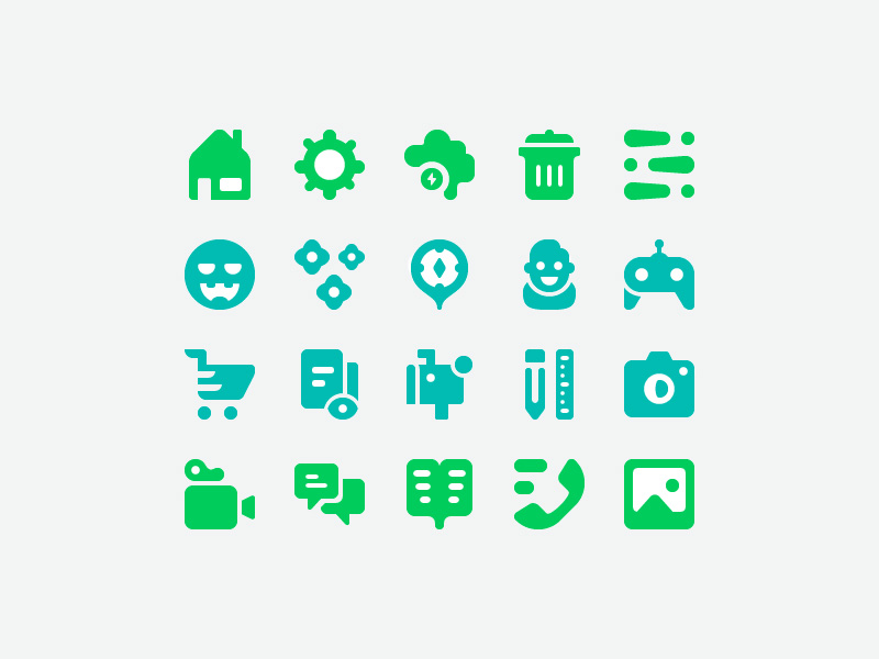 Filled Icons PSD - Freebie Supply