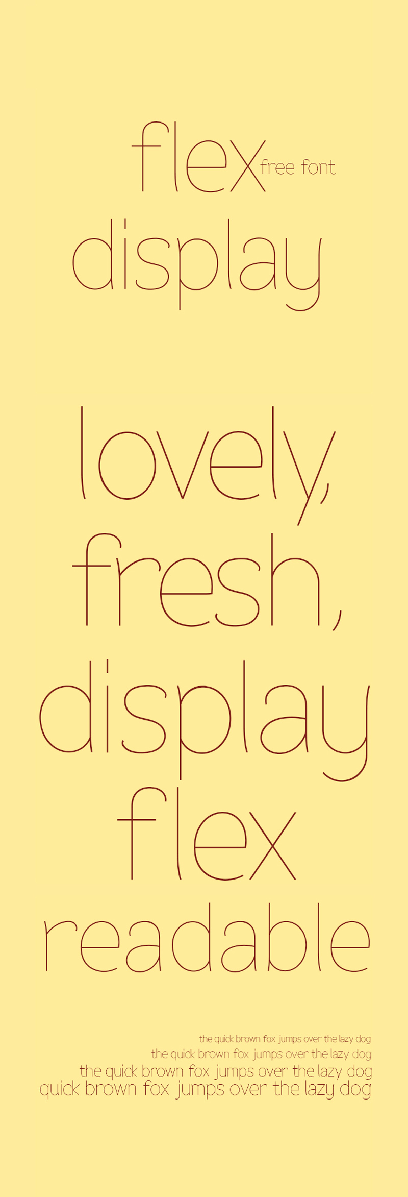 Flex Display - Free Fonts - Freebie Supply