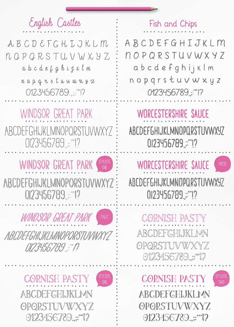Handwritten Font Collection - Freebie Supply