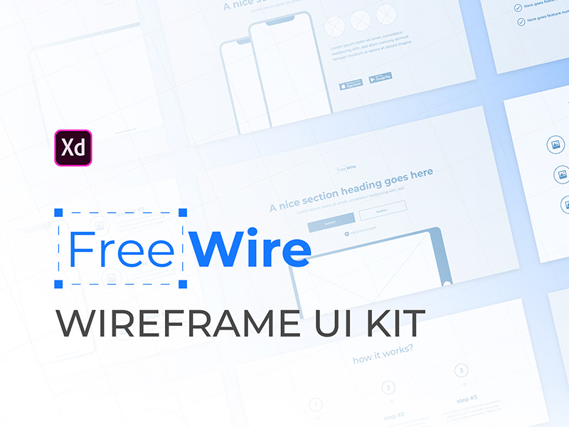 Adobe Xd Wireframe Kit - Freebie Supply