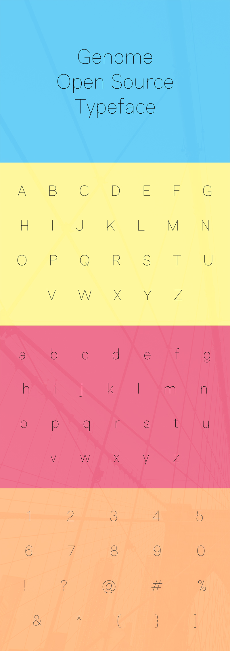 Genome: Free Open Source Font - Freebie Supply