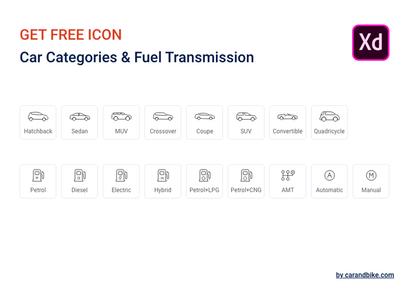 Car Model Icons - Freebie Supply