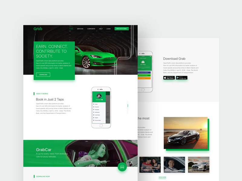 Grab 2016 Template - Free Resource - Freebie Supply