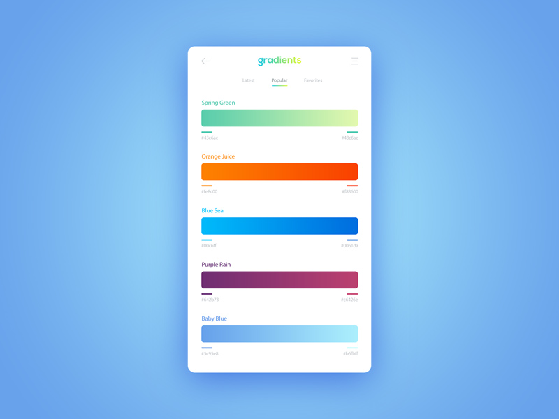 Gradient App Concept - Free PSD - Freebie Supply