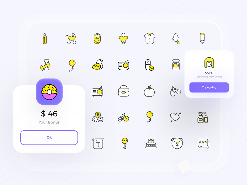Kids Icon Set - Freebie Supply