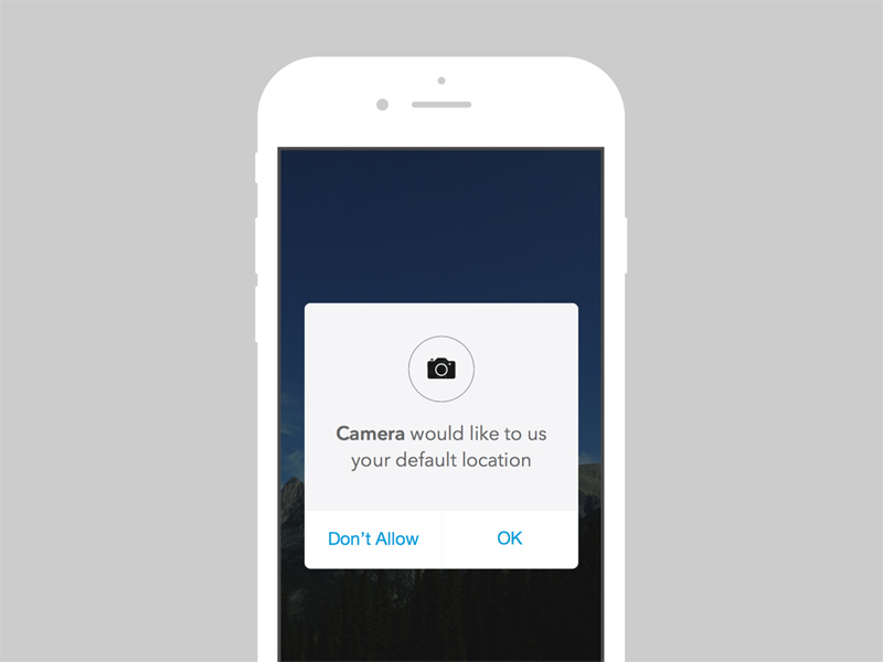 iOS Permissions Notification by Jeremy Santy - Freebie Supply