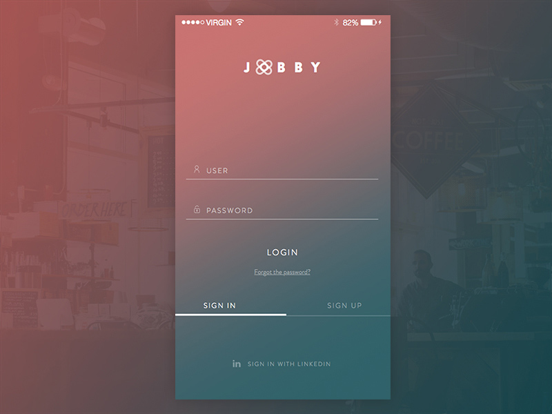 Jobby - Mobile App Concept - Freebie Supply