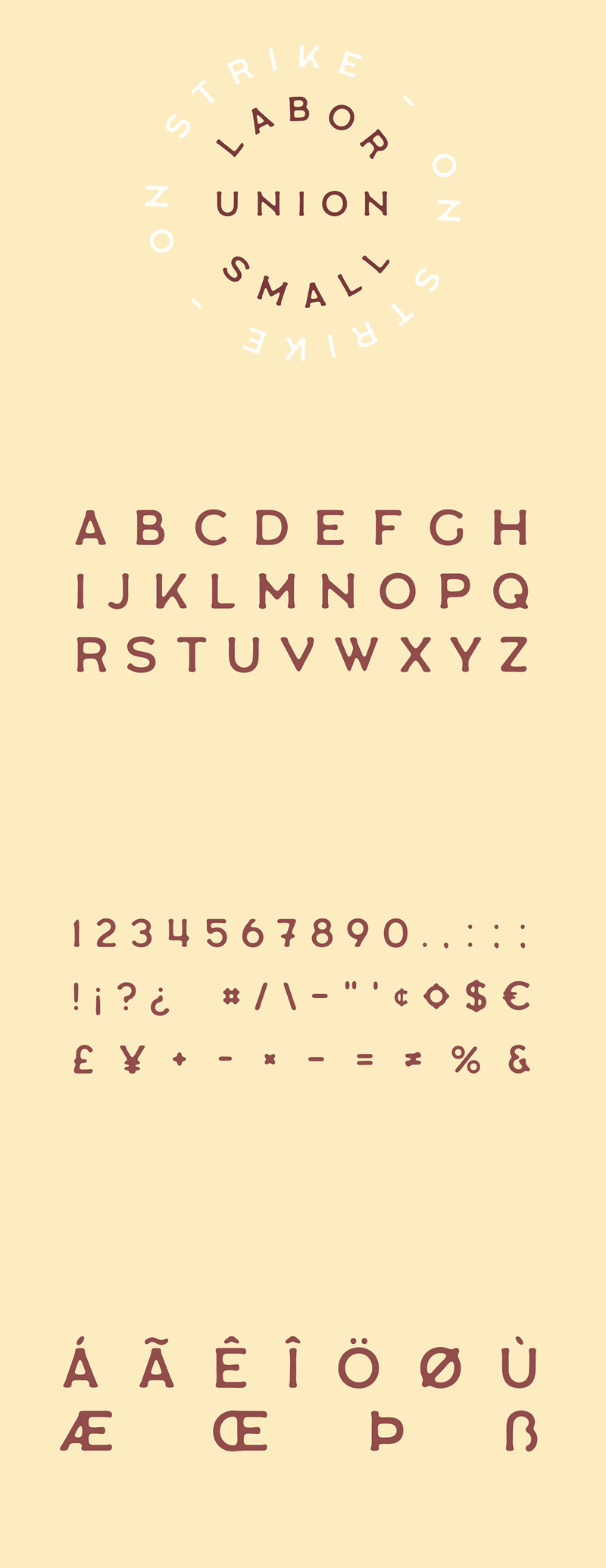 Labor Union Small Font - Freebie Supply