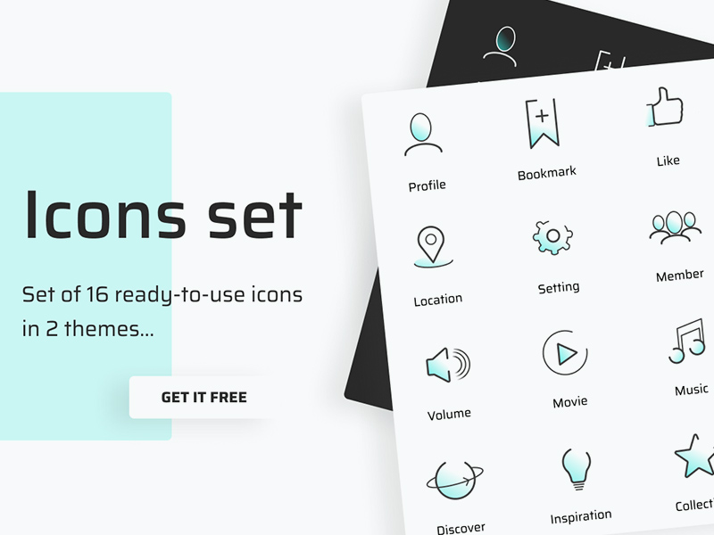 Line Icon Set - PSD Freebie - Freebie Supply