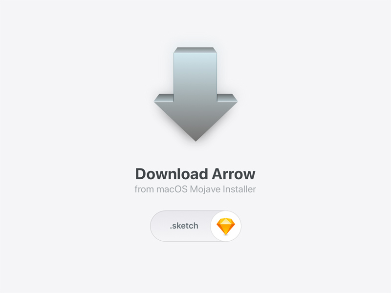 macOS Mojave Installation Arrow made in Sketch - Freebie Supply