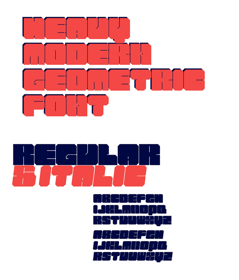 Markh Font - Fat Block Typeface - Freebie Supply