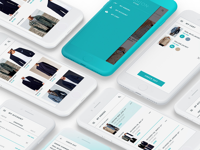 Mobile Store App Design: Free PSD - Freebie Supply