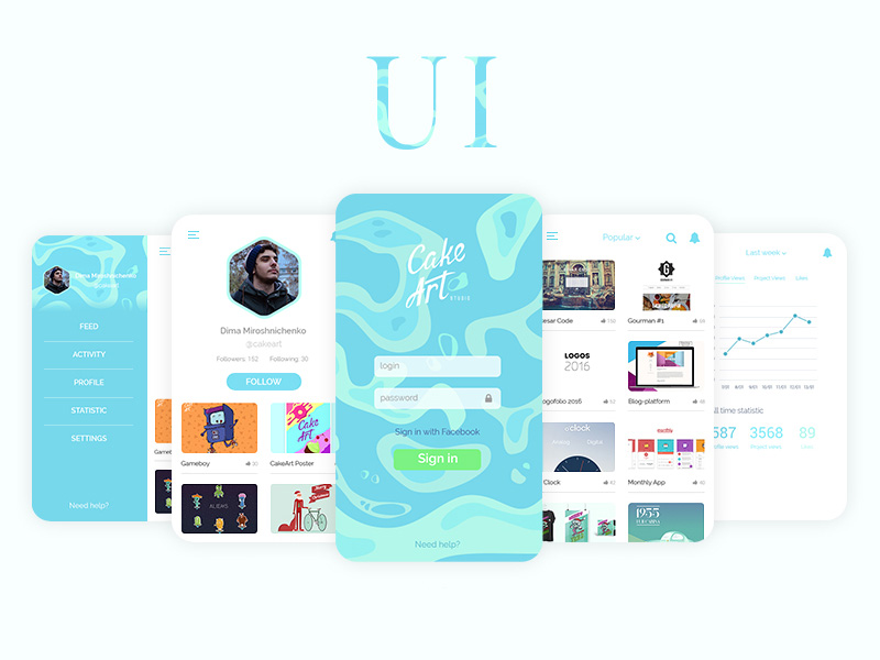 Mobile UI Elements - Free PSD - Freebie Supply