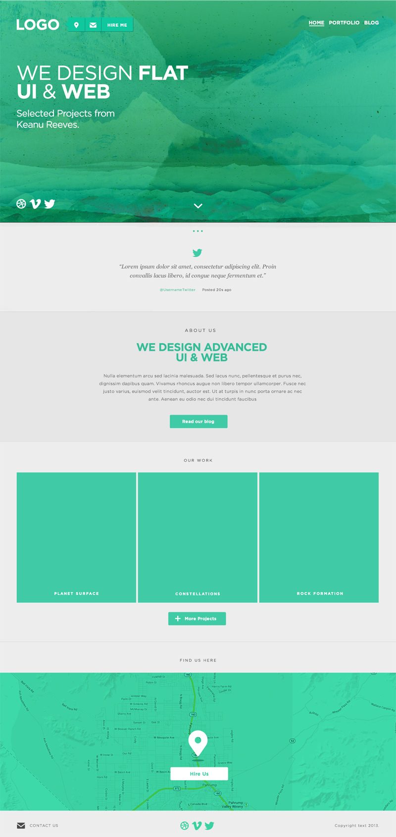 Mulatu: Portfolio Template - PSD Freebie - Freebie Supply
