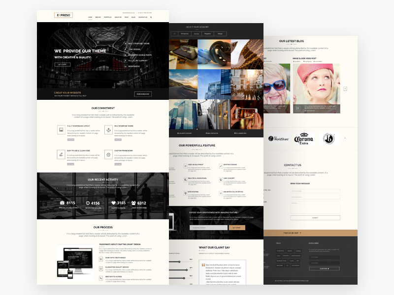 Multi Purpose Business Template - PSD Freebie - Freebie Supply