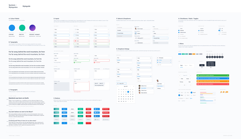 Nested Symbols And Styleguides For Sketch Freebie Supply