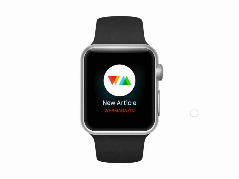 Notification Prototype on Apple Watch for Sketch - Freebie Supply