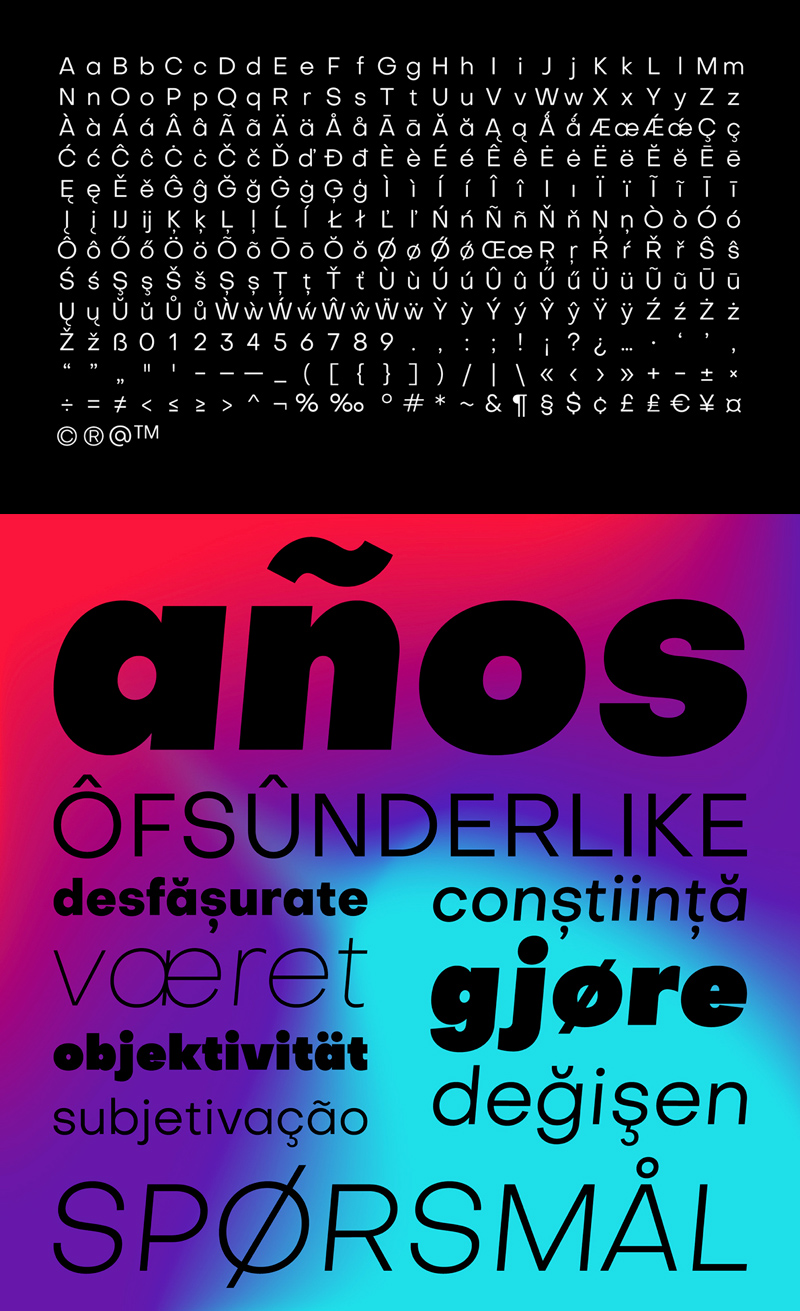 Objective Font Family - Geometric Typeface - Freebie Supply