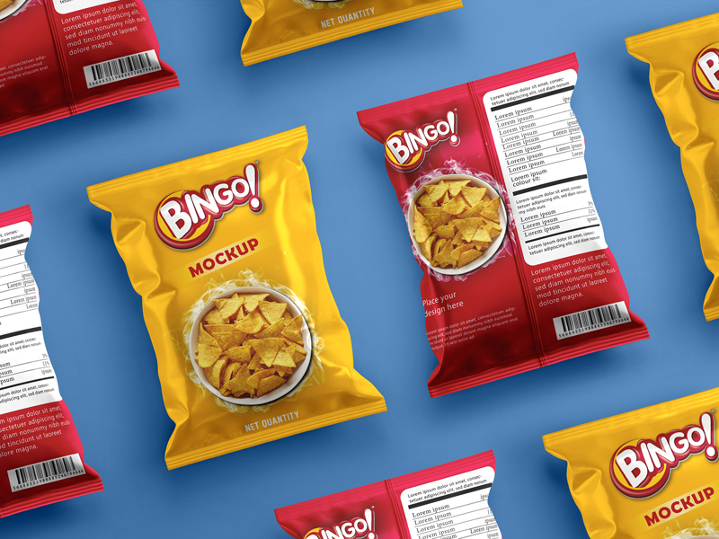 Nachos Bag Mockup - Freebie Supply