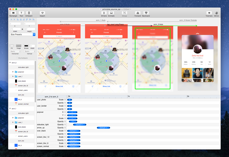 Peek and Pop on Map - Sketch & Principle - Freebie Supply