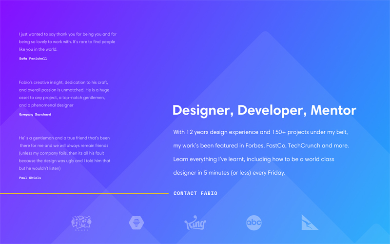 Personal Portfolio Template - Free Sketch - Freebie Supply