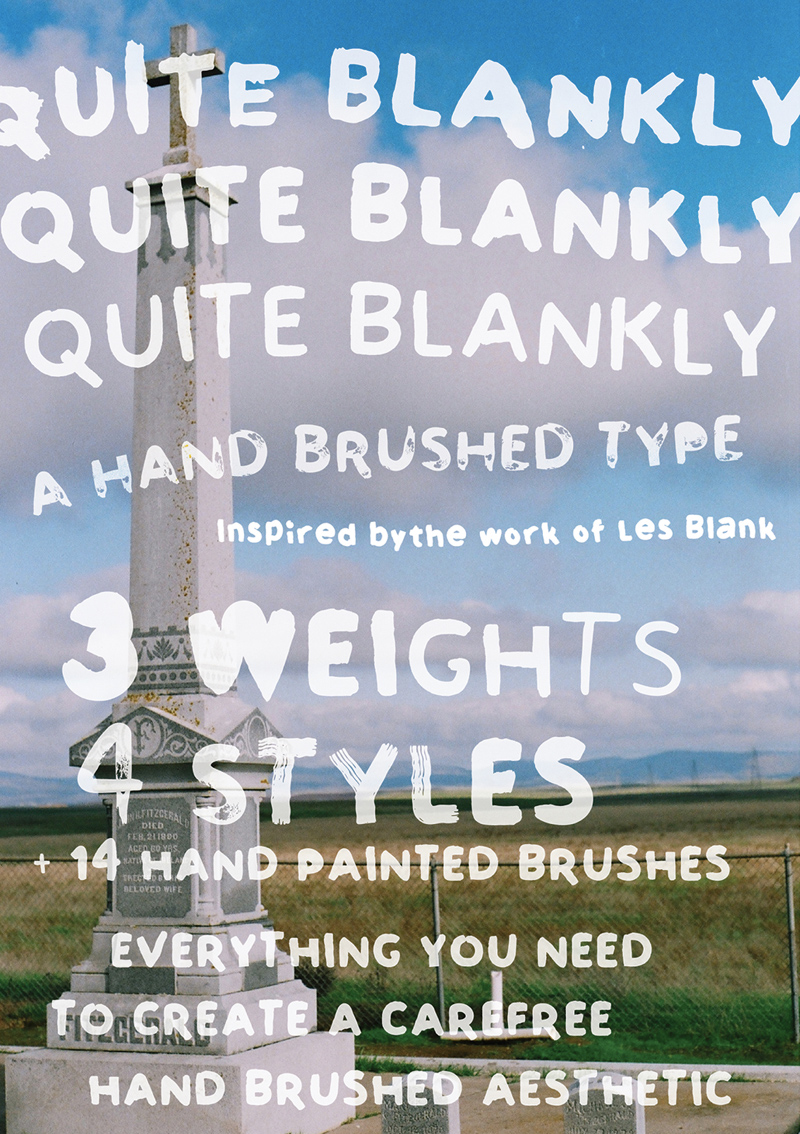 Quite Blankly Font - Display Typeface - Freebie Supply