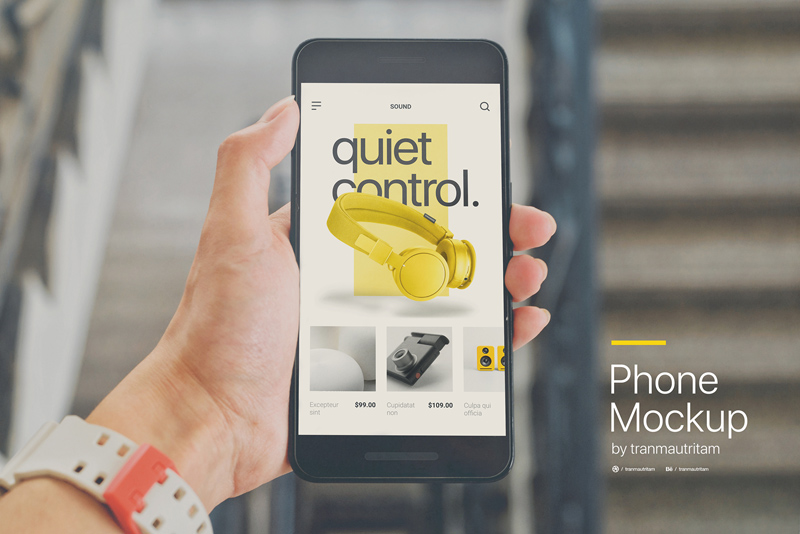 Realistic Phone Mockup: Free PSD - Freebie Supply Realistic Phone Mockup: Free PSD - Freebie Supply