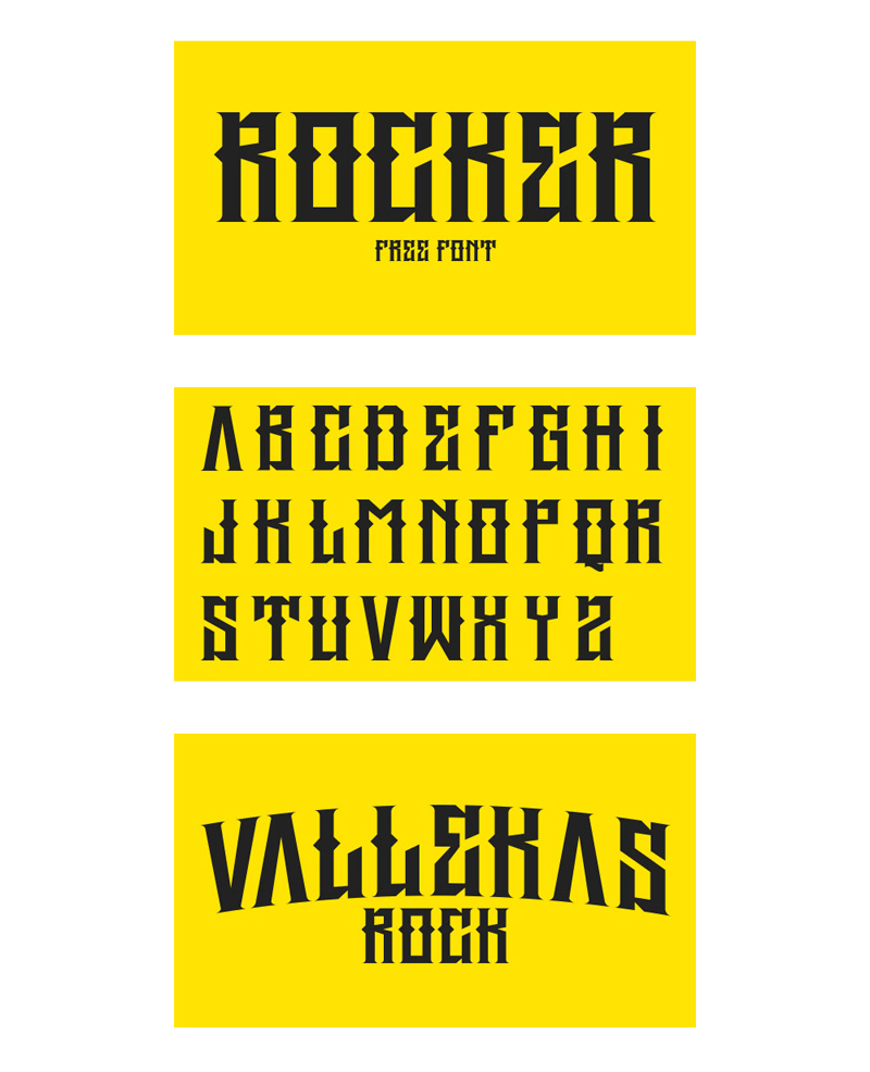Rocker Font - Freebie Supply
