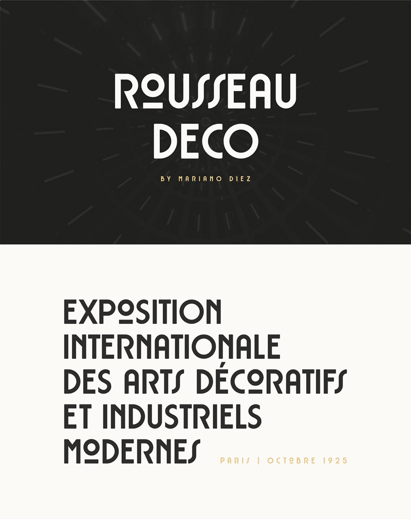 Rousseau Deco Font - Freebie Supply