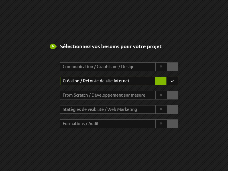 Select Options : Free PSD - Freebie Supply