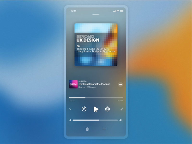 Share Podcast Snippets in Apple Podcasts (UI Concept) - Freebie Supply