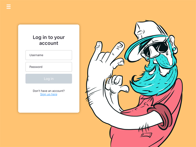 Sign Up Form Concept made in Sketch - Freebie Supply